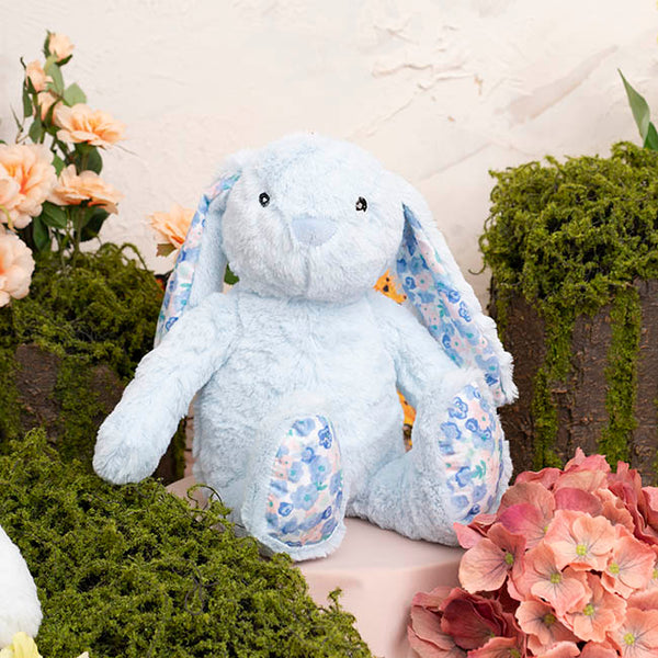 Bunny Lucy Plush Soft Toy - Blue - Canterbury Kids