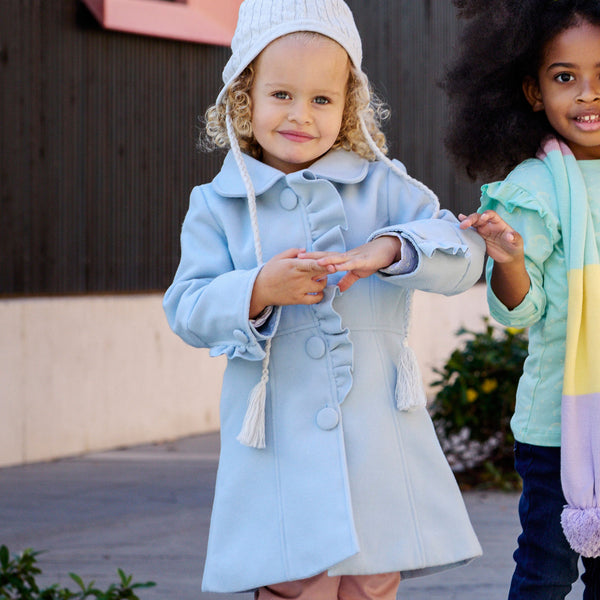 Korango Faux Wool Collared Overcoat - Alice Bluep - Canterbury Kids