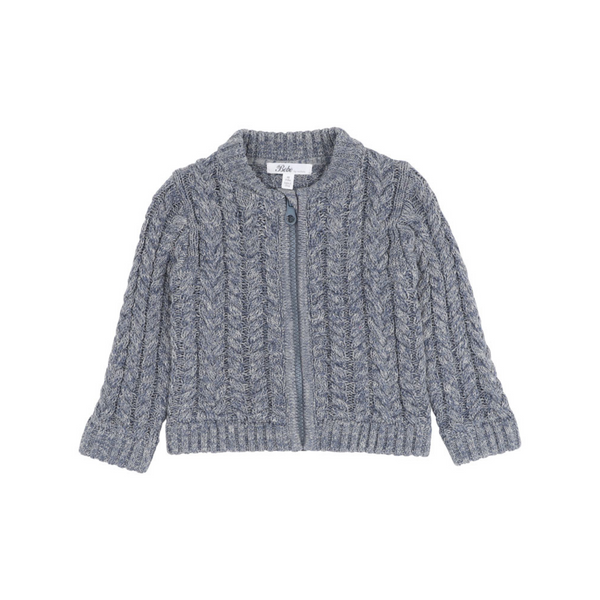 Bebe Oliver Cable Indigo Cardigan - Indigo - Canterbury Kids